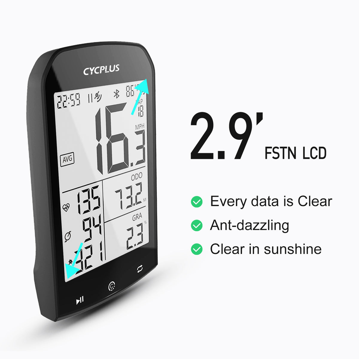 CYCPLUS M1 GPS Bike Computer